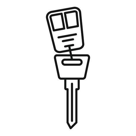 Car Key Icon Outline Style 14629306 Vector Art At Vecteezy
