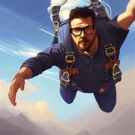 Guy Skydiving Ai Generated Artwork Nightcafe Creator