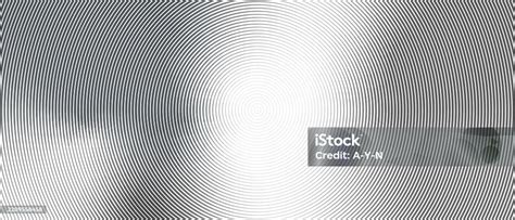 Black And White Radial Gradient Abstract Background Concentric Circle Of Sound Wave Monochrome