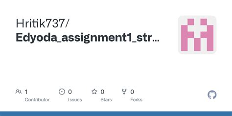 Github Hritik Edyoda Assignment String