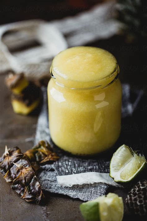 Pineapple Smoothie By Stocksy Contributor Tatjana Zlatkovic Stocksy