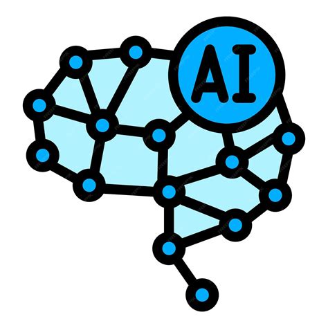 Premium Vector Ai Technology Icon Outline Vector Network Machine Robot Science