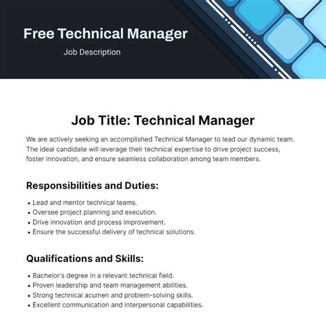 Page 58 Free Job Description Templates To Edit Online And Print
