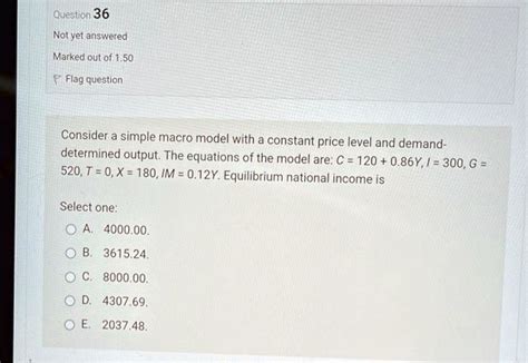 Solved Question 36 Not Yet Answered Marked Out Of 150 Flag Question