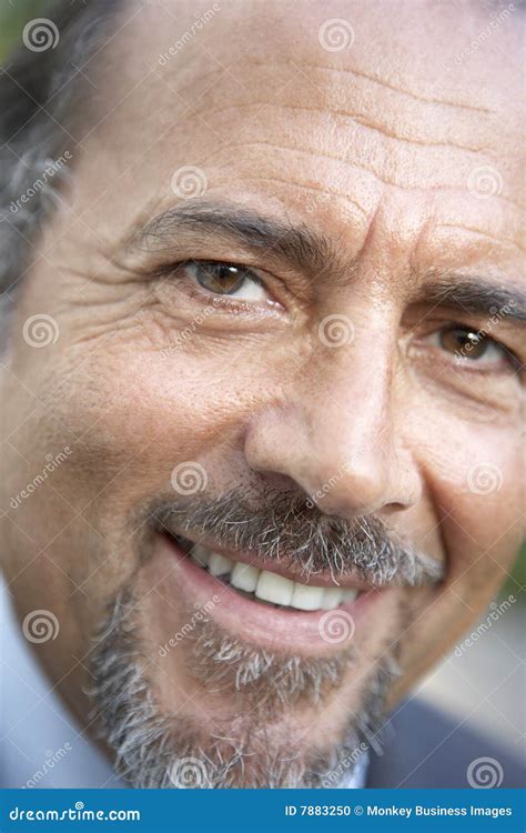 Portrait Of Middle Aged Man Smiling At The Camera Stock Photo Image