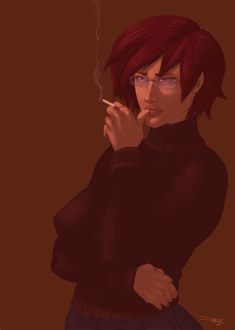 Smoking Woman By Sterna On Deviantart
