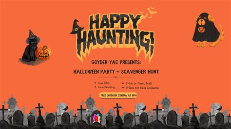 You Are Invited To Goyder Yacs Halloween Party Scavenger Hunt And Outdoor Cinema Eudunda