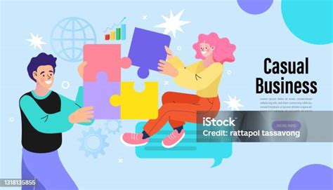 Pebisnis Merakit Tekateki Jigsaw Dan Mewakili Dukungan Tim Konsep Kerja