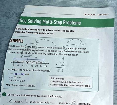 tice solving multi step problems e example showing how to solve a multi