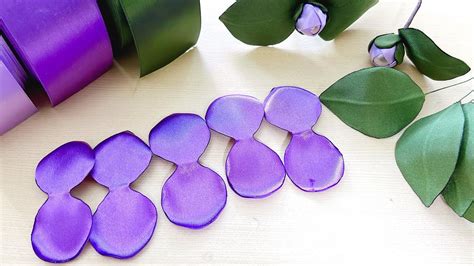 DIY How To Make Satin Ribbon Flowers Ribbon Art YouTube