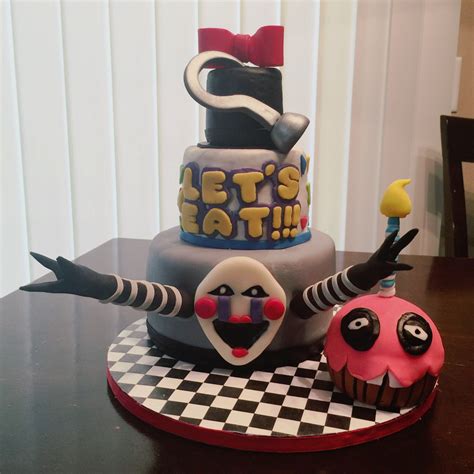 Five Nights At Freddys Cake Fnaf Foxy Freddy Fazbear Bonnie Chica