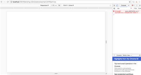 Pageerror Error Syntaxerror Unexpected Token