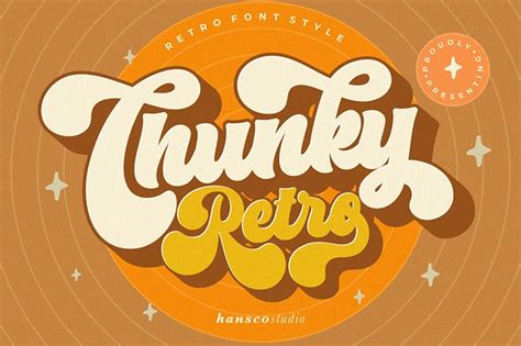 Chunky Retro Font Type Mixtapepsd