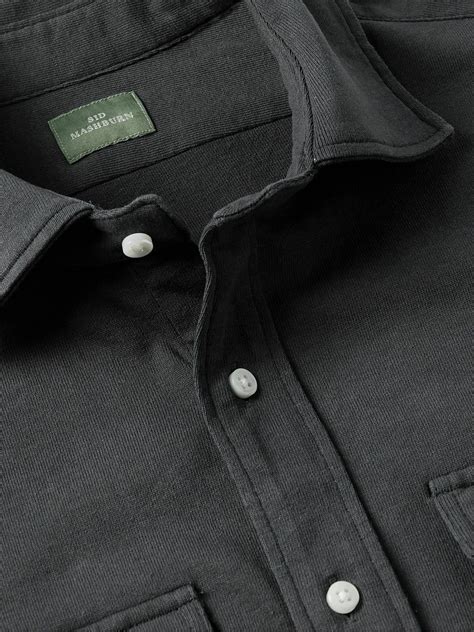 Sid Mashburn Cotton Jersey Shirt Gray Sid Mashburn