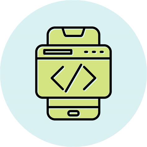 Smartphone Coding Vecto Icon 38071433 Vector Art At Vecteezy