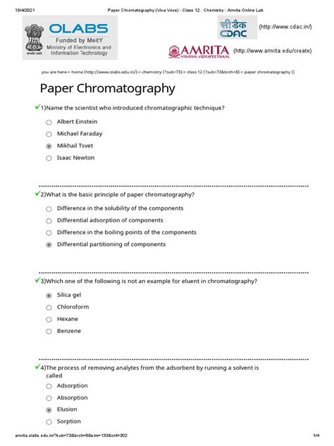 Cromatography Pdf Chromatography Elution