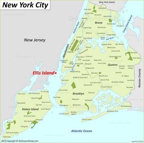 Ellis Island Map New Jersey U S Detailed Maps Of Ellis Island