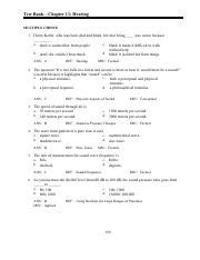 S P TB Ch11 Pdf Test BankChapter 11 Hearing MULTIPLE CHOICE 1