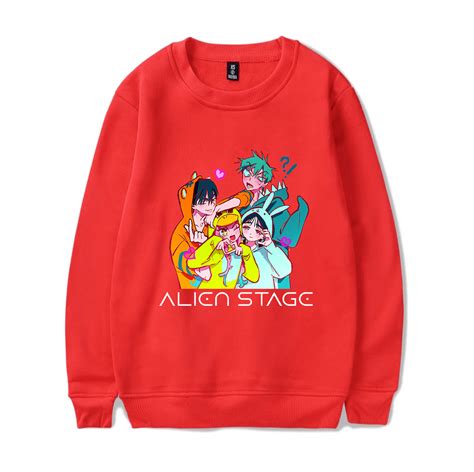 Alien Stage Merch Sweatshirt Alnst Casual Printed Long Sleese Harajuku