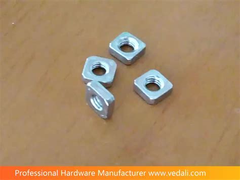 Custom Stainless Steel Thin Square Nuts For Screws M5 Fastener Standard Din 562 Buy Stainless