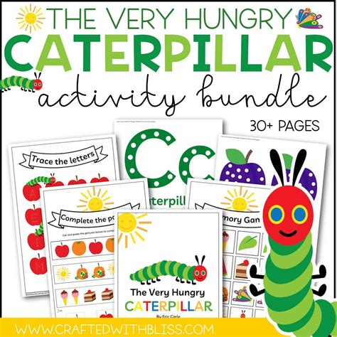 The Very Hungry Caterpillar Theme Learning Pack For Preschool Kindergarten Printable Etsy
