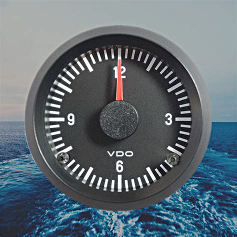 Vdo Cockpit International Uhr Anzeige 52mm 2 24v Schwarz 370 214 031