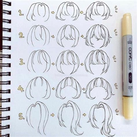 Pin On ┊drawing Reference Drawing Hair Tutorial Anime Art Tutorial