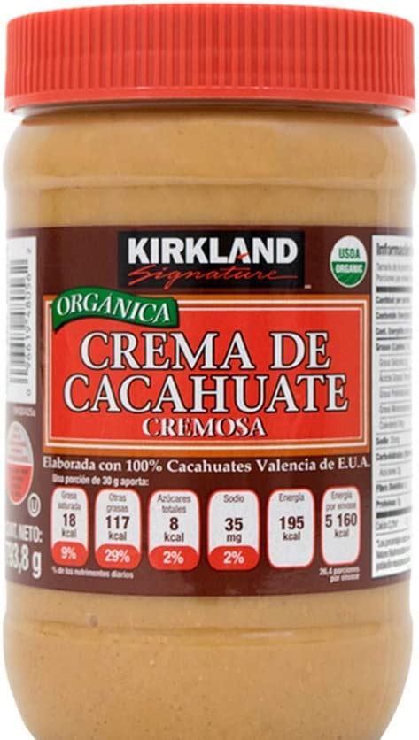 Crema De Cacahuate Cremosa Orgánica Vive Al 100