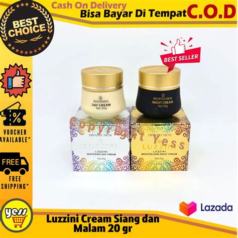 Luzzini Cream Siang Dan Malam 20 Gr Cream Luzzini Cod Lazada Indonesia