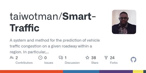 Github Taiwotman Smart Traffic A System And Method For The Prediction Of Vehicle Traffic