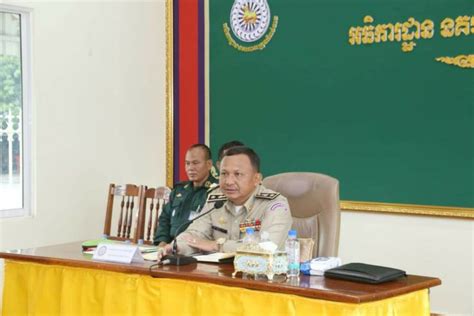 លោកឧត្តមសេនីយ៍ស្នងការ អញ្ជើញ ជួបសំណេះសំណាល ជាមួយកងកម្លាំង នៃអធិការដ្ឋាន នគរបាល ក្រុង កំពង់ចាម