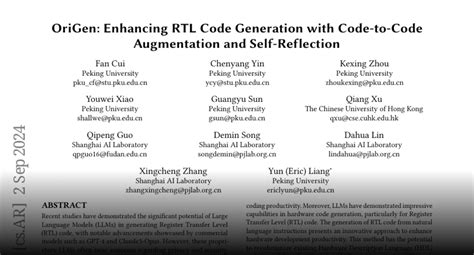 Paper Page Origenenhancing Rtl Code Generation With Code To Code