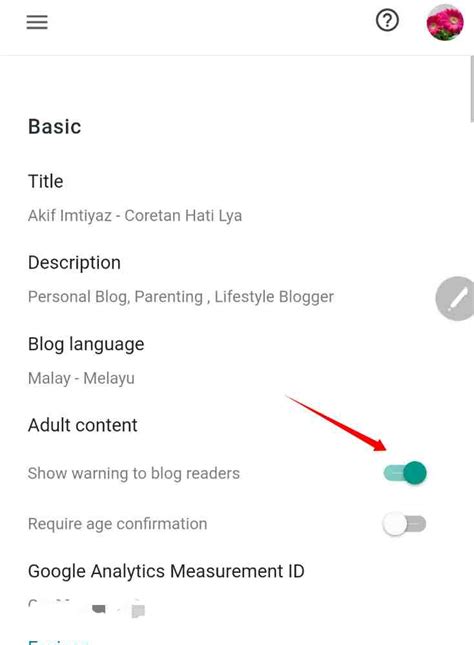 Cara Hilangkan Sensitive Content Warning Di Halaman Blog
