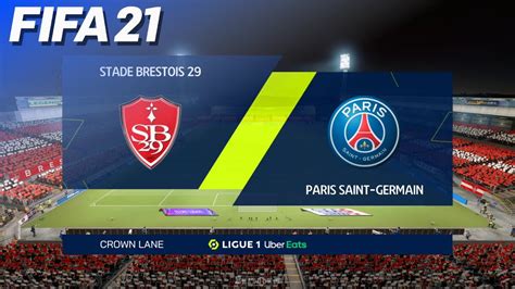 FIFA 21 Stade Brestois Vs Paris Saint Germain PS5 YouTube