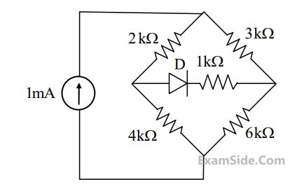 GATE ECE 2016 Set 2 Diodes Question 8 Analog Circuits GATE ECE