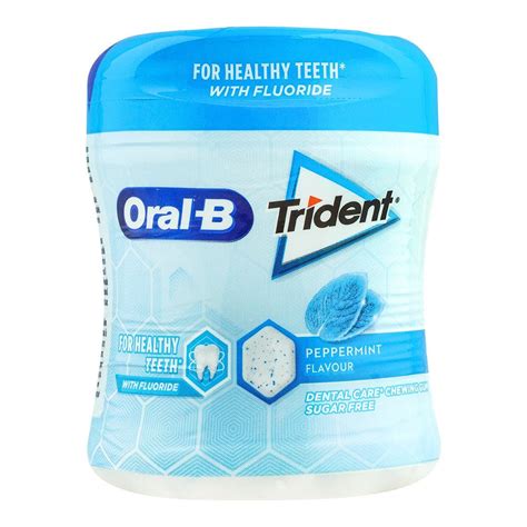 Purchase Trident Oral B Dental Care Chewing Gum Peppermint Jar G