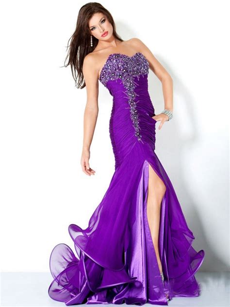 Sexy Strapless Purple Dress Pictures Photos And Images For Facebook Tumblr Pinterest And