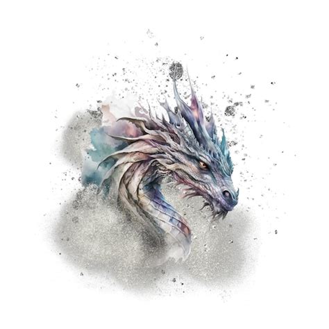 Premium Ai Image Silver Dragon 73