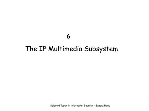 Ppt The Ip Multimedia Subsystem Powerpoint Presentation Free Download Id4005066
