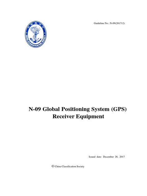 N09 Global Positioning System Gps Receiver Equipment Underline Pdf