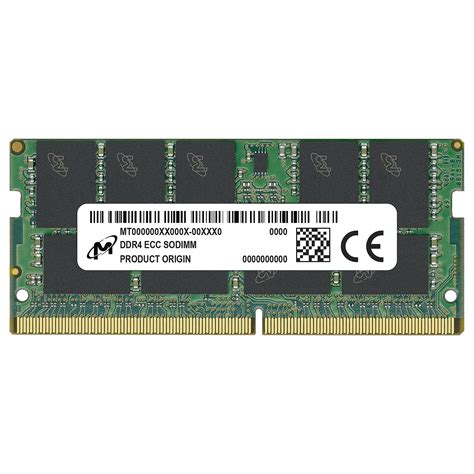 Micron SO-DIMM DDR4 ECC 16 GB 3200 MHz CL22 1Rx8 (16 Gbit) - PC RAM ...