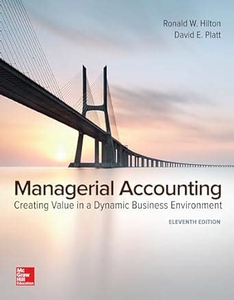 Managerial Accounting Connect Access Card Hilton Ronald W Amazon