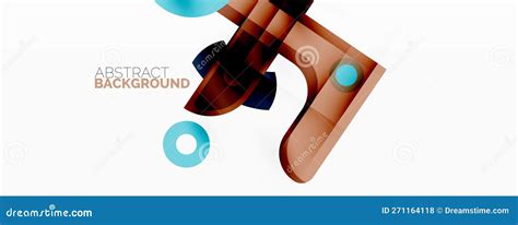 Vector Geometric Abstract Background Design Template Stock Vector Illustration Of Flakes