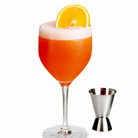 Aperol Sunset Aperol And Orange Juice Cocktail With Foam
