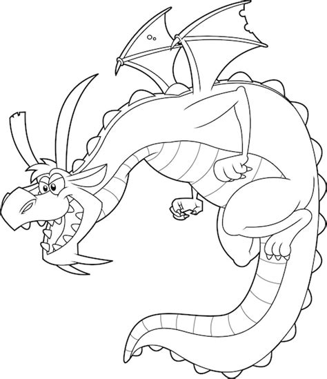 Disegno Del Drago Cinese Che Sputa Fuoco