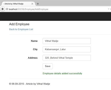 Crud Operations In Aspnet Mvc 5 Using Dapper Orm