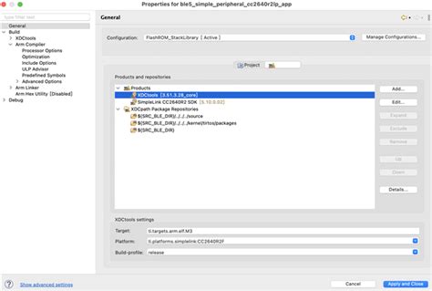 cc2640r2f build sample project in mac fail bluetooth forum