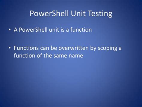 Ppt Automated Testing But Like For Powershell Powerpoint Presentation