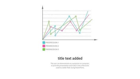 Line Graph With Green Going Up And Blue Down PowerPoint Template Free Download Pikbest