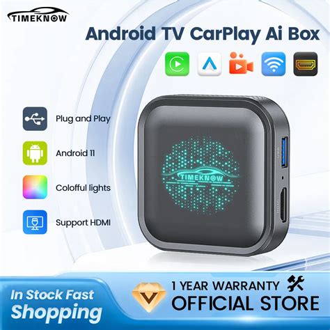 TIMEKNOW Brand CarPlay Ai Box Mini TV Box For Car Android 11 System